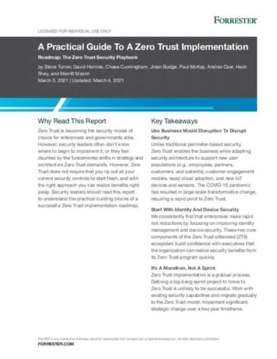 A Practical Guide To A Zero Trust Implementation – ATI | Application ...
